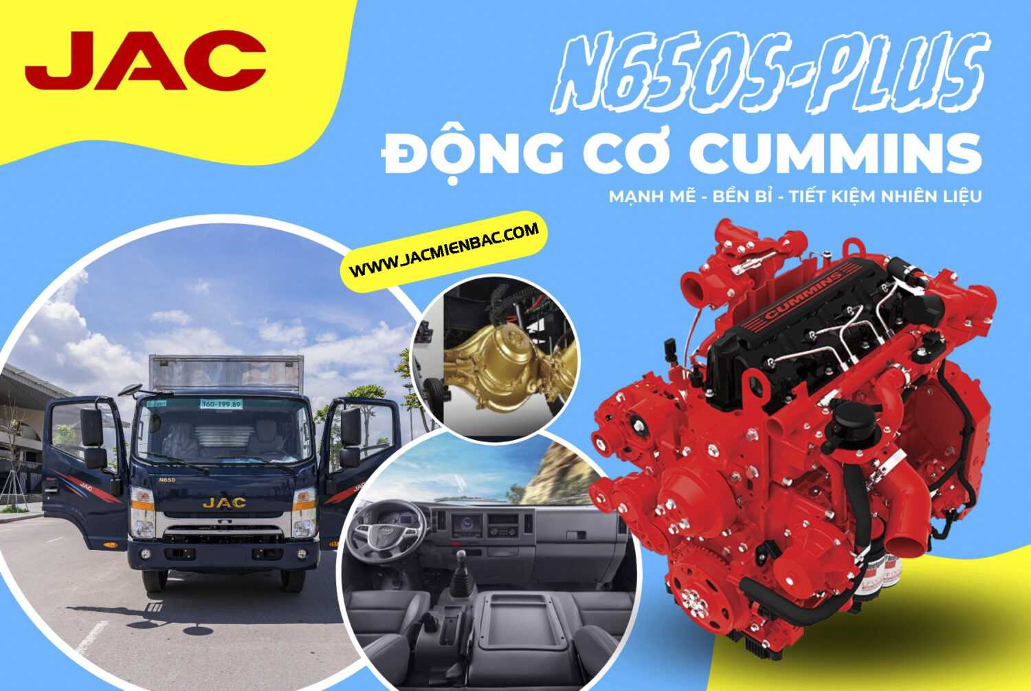 Xe Tải Jac N650 Plus - 6.5 Tấn - Nhà Máy Xe JAC Việt Nam